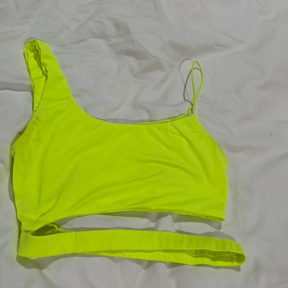 Tops | Neon Yellow Crop Top | Poshmark